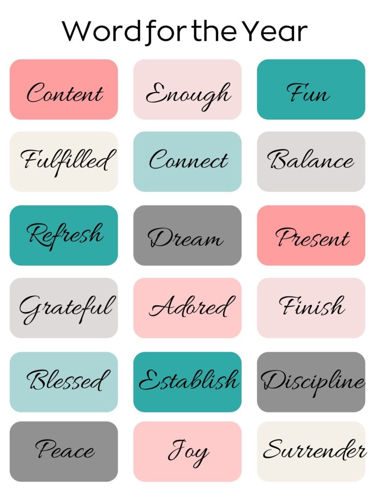 The No Stress Way to Find Your Word for the Year - Faithfully Stepping